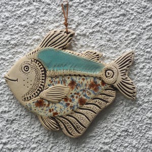 Fish, Ceramic Fish, Fish Tile, Funny Fish, Ceramic Tile, Yellow Fish ...
