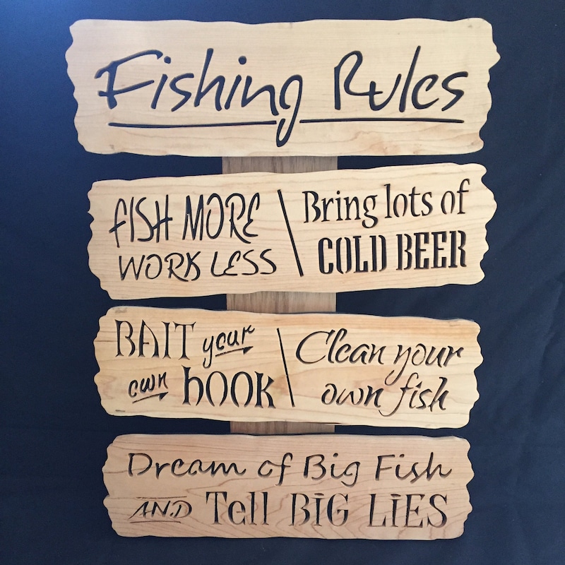 Funny Fishing Sign - Etsy