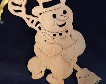 Scroll Saw Snowman (You'll Enjoy) | Etsy