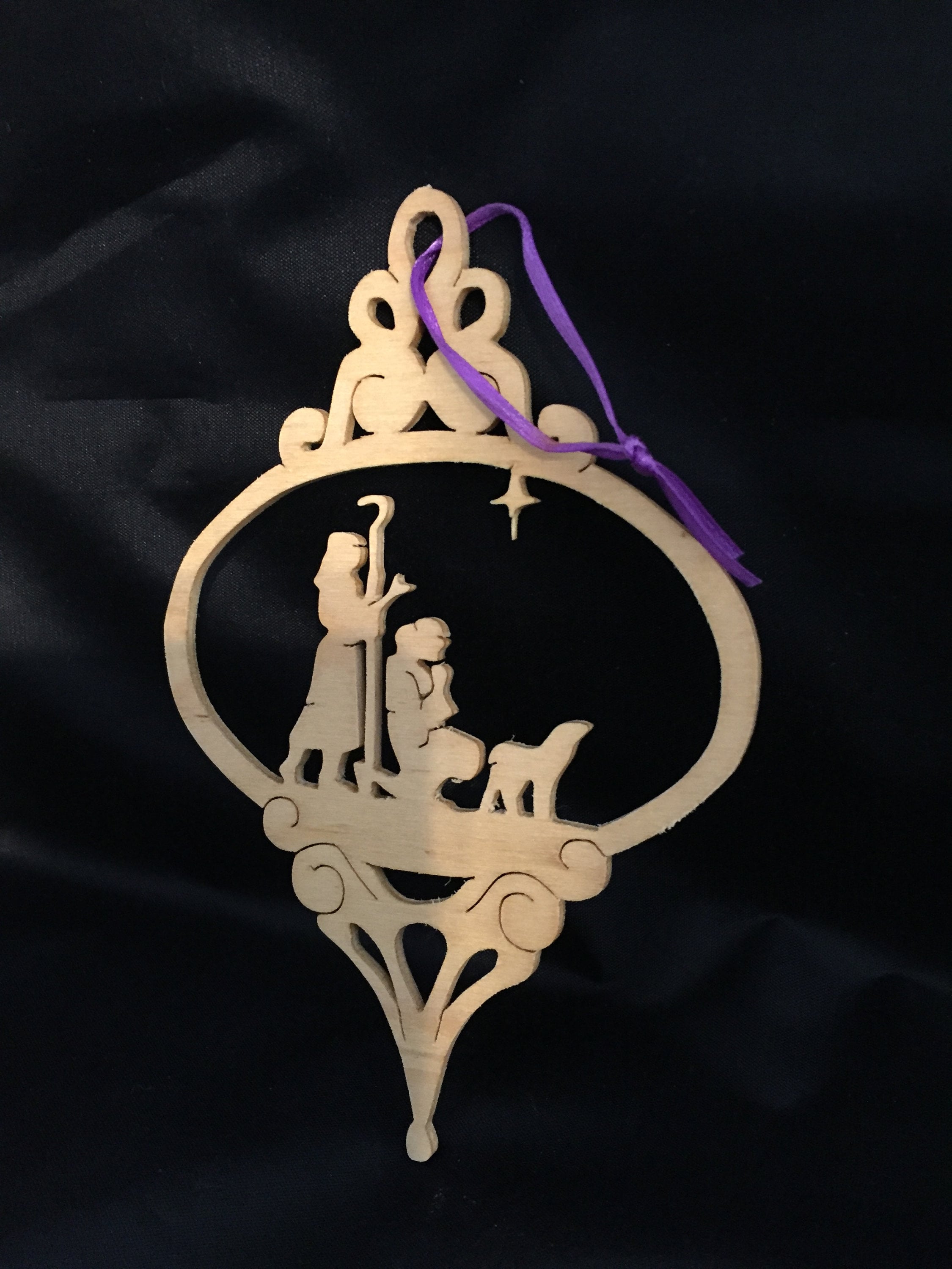 Nativity Ornament Ornament Scroll Saw Handmade - Etsy