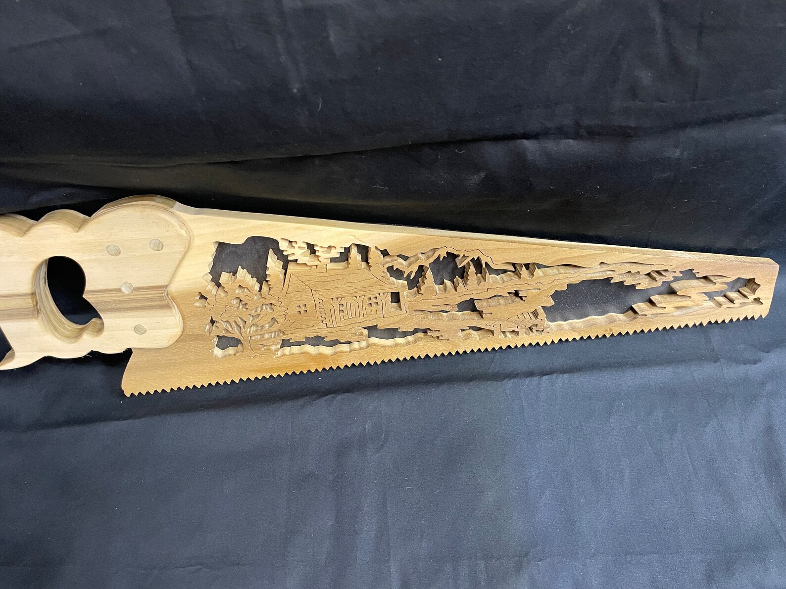 Cabin, Handsaw, 22"l X 6"h Lake, Lake Life. No Cnc or Lazer Cut on ...