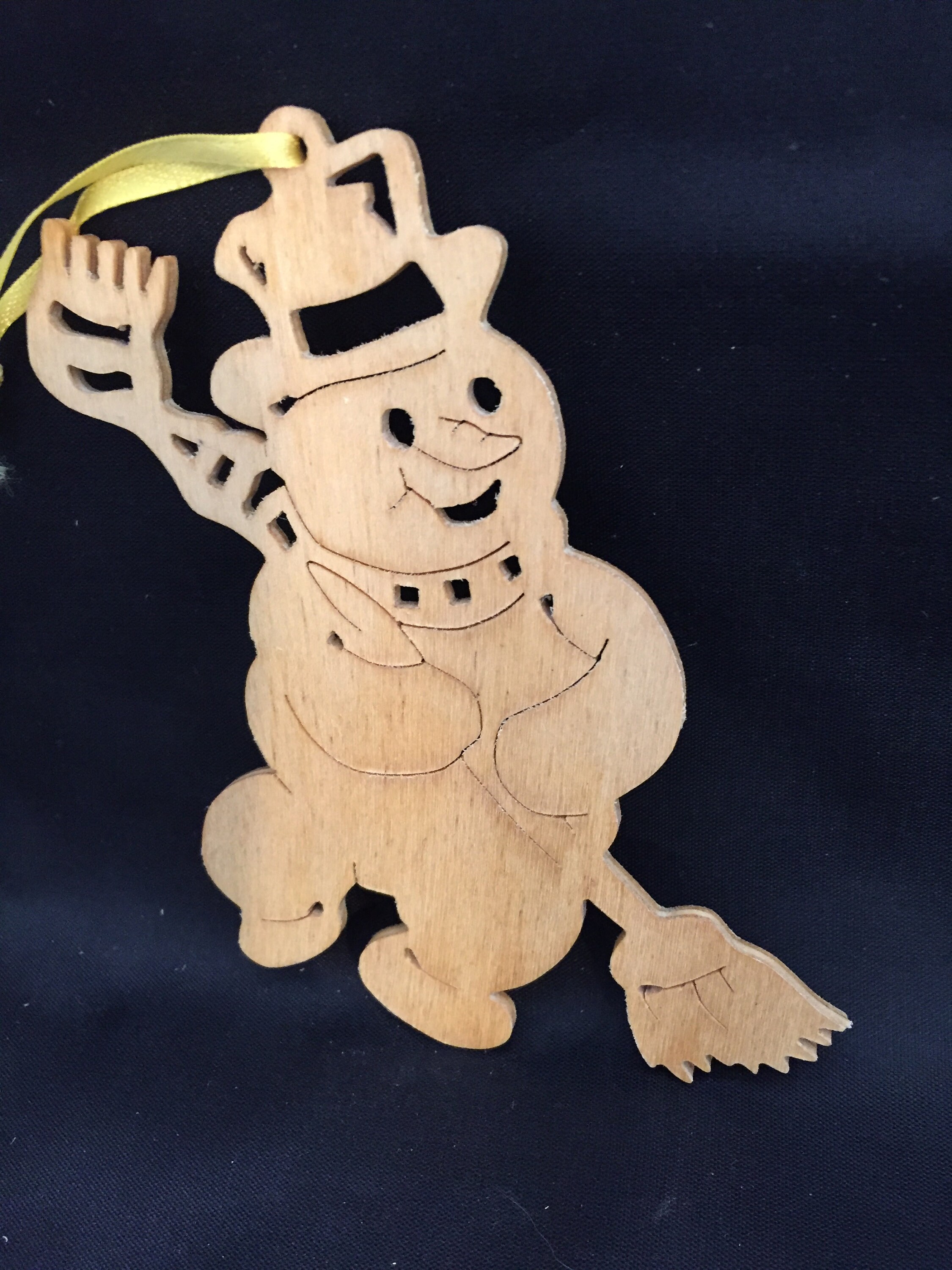 Snowman Scroll Saw Ornament - Etsy