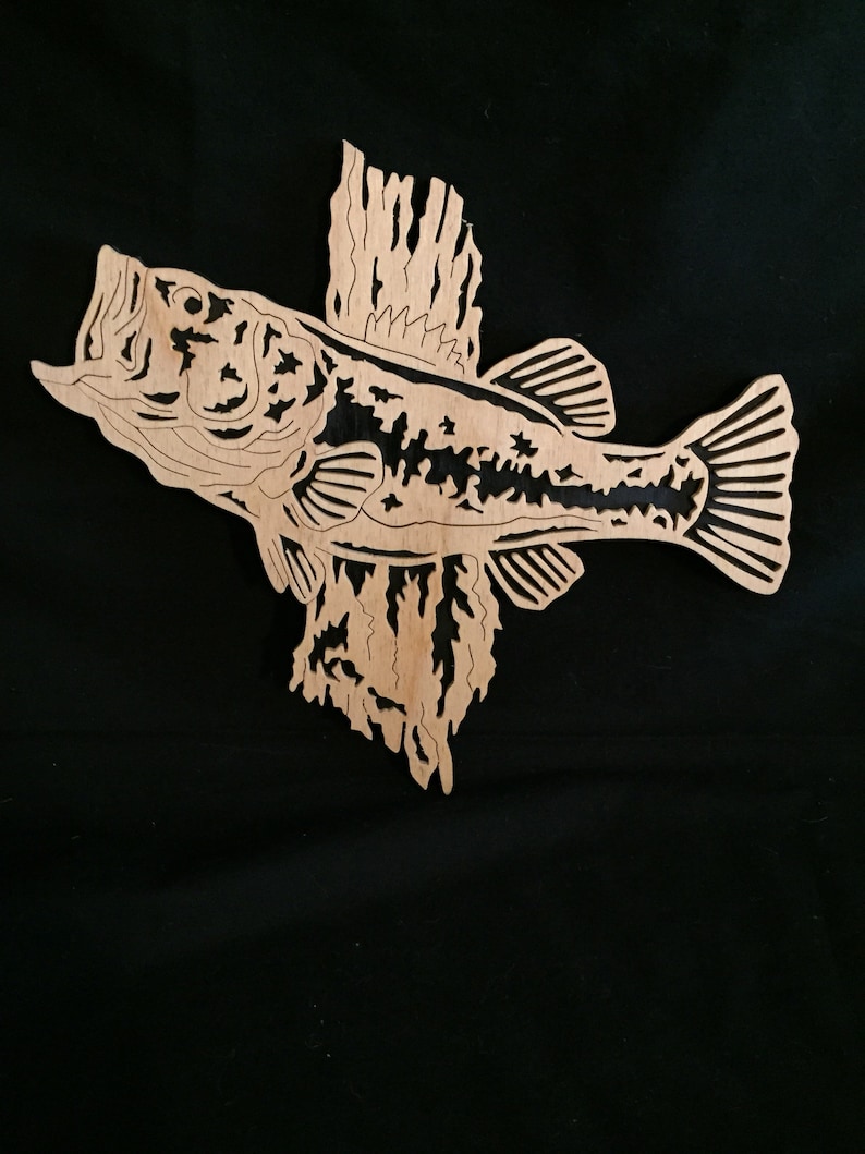 Bass Fishing, Mounted Bass, Largemouth Bass,fishing, Scroll Saw ...