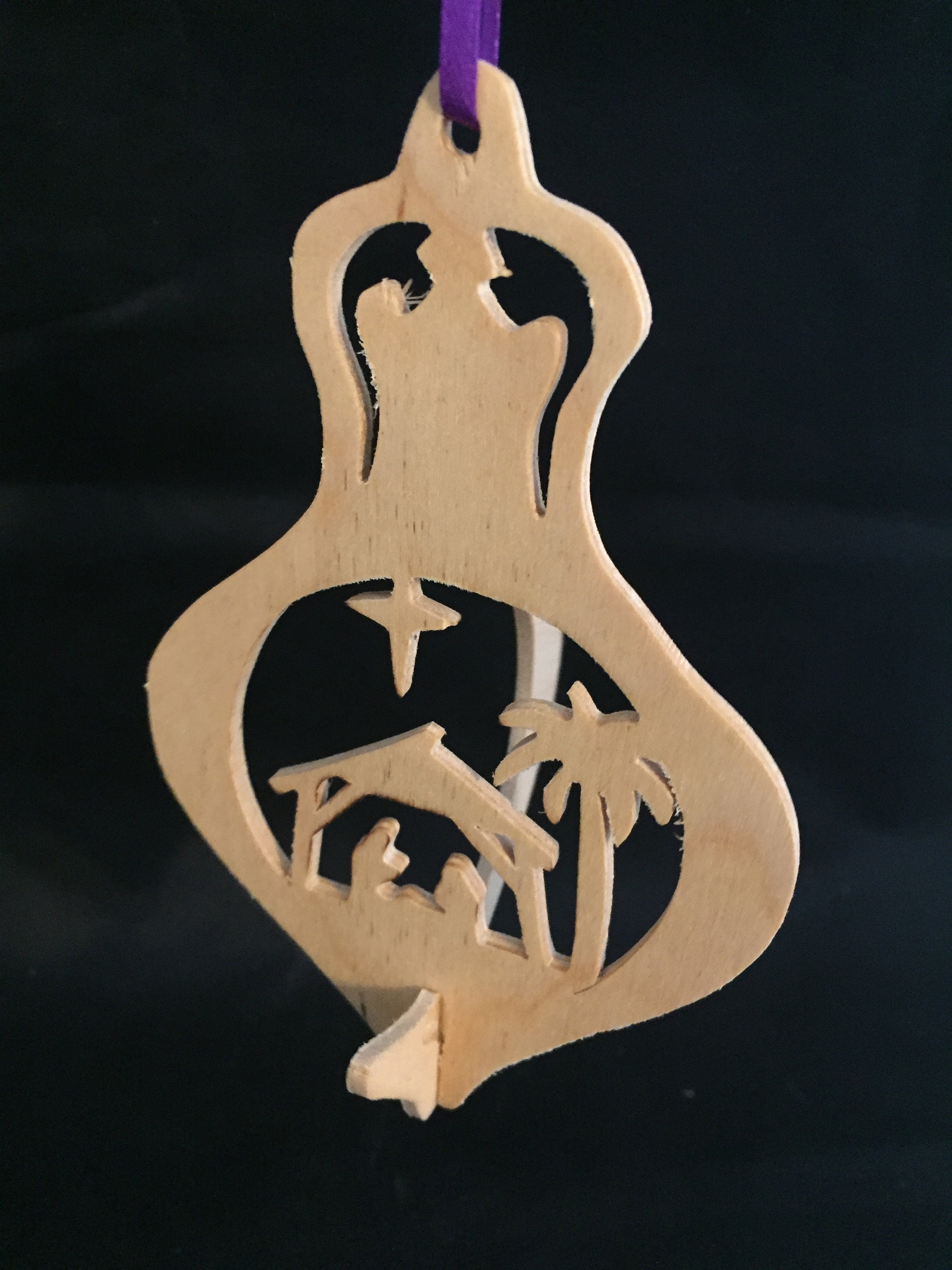 Nativity Ornament, Scroll Saw, Handmade - Etsy
