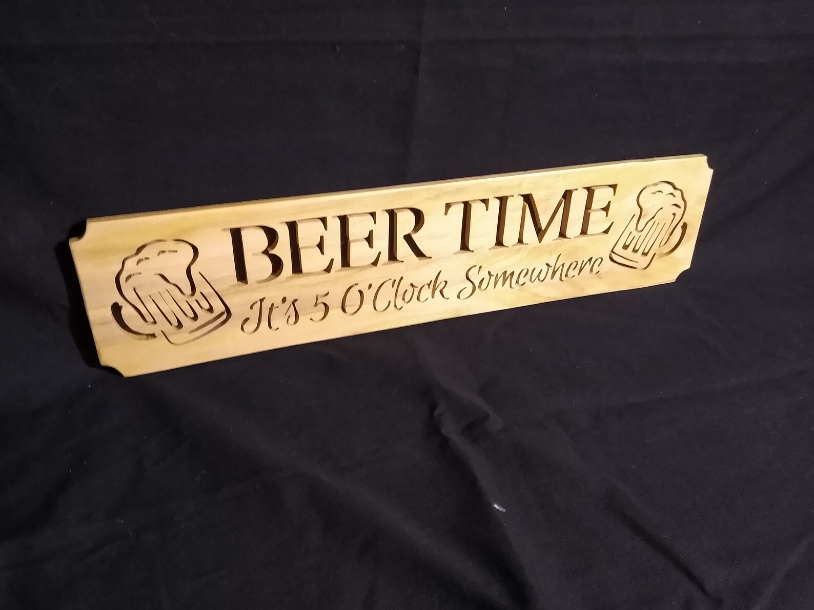 Beer Time Beer Wood Sign Woodworking Handmade Scroll Saw - Etsy