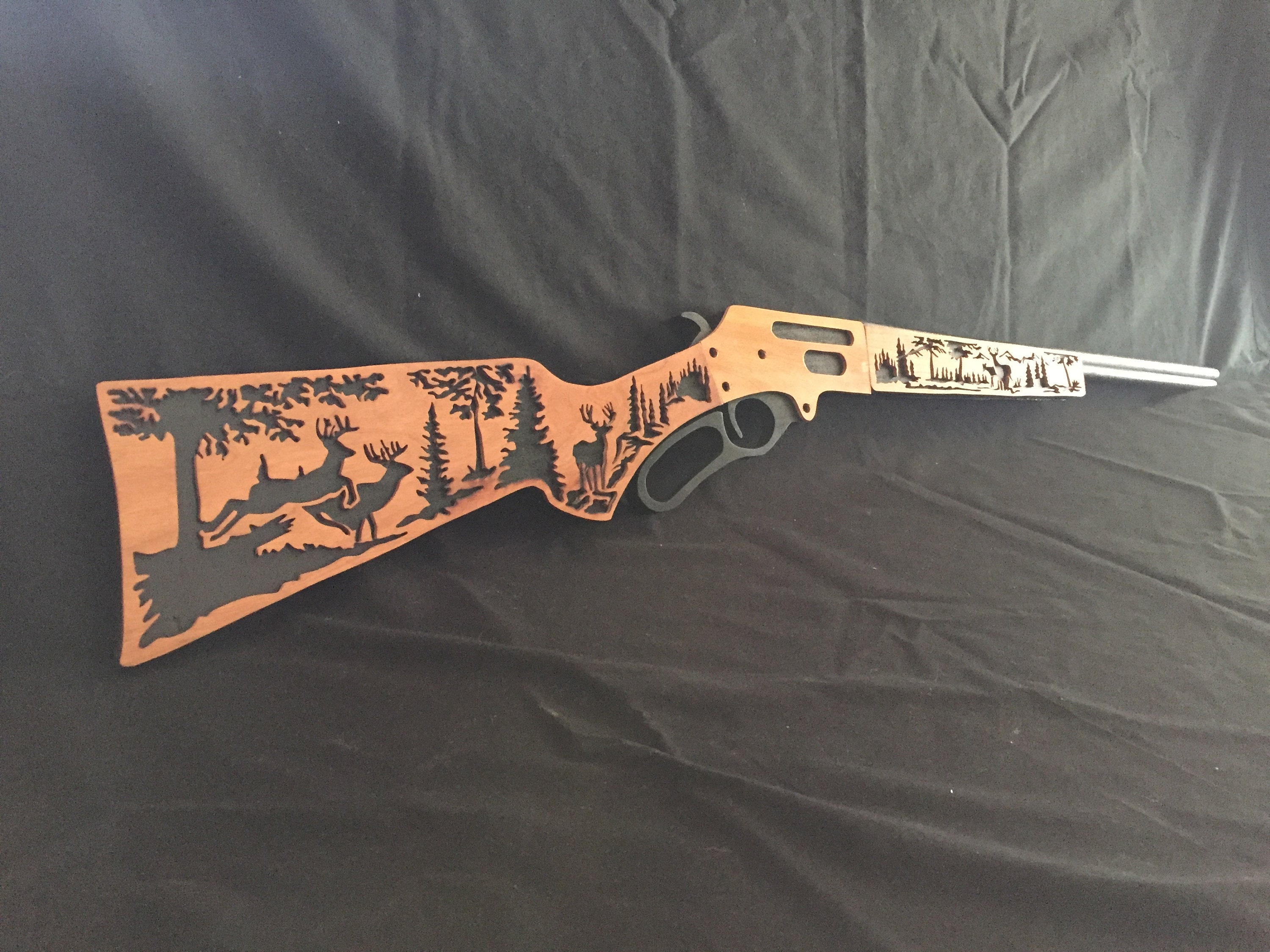 Lever Action Deer Rifle, Deer, Handmade, Woodworking, Deer Hunting ...