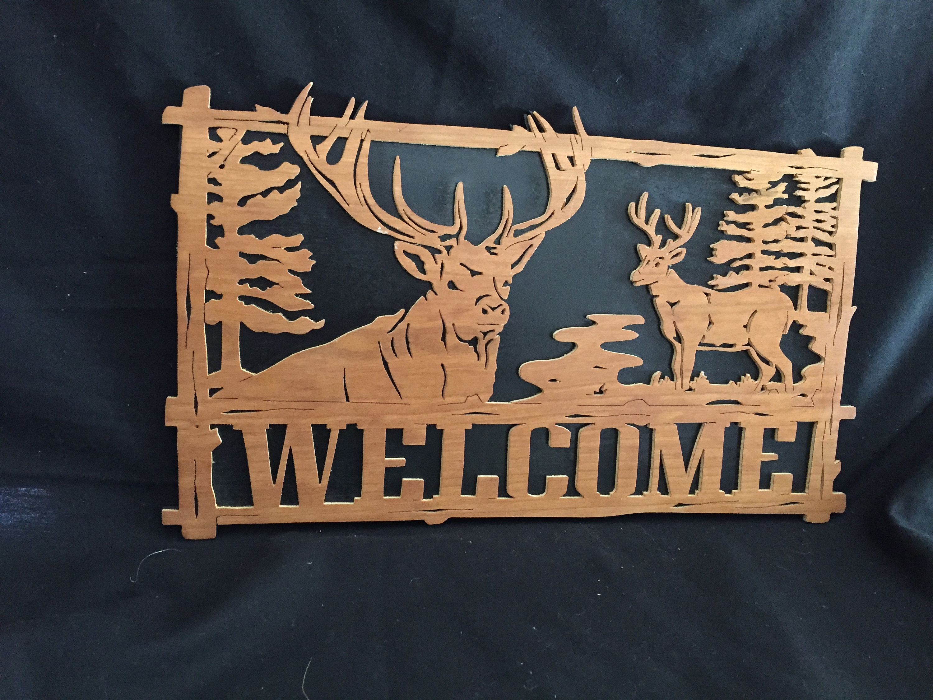 Welcome Sign Deer Hunting Deer Sign Hunter Cabin - Etsy