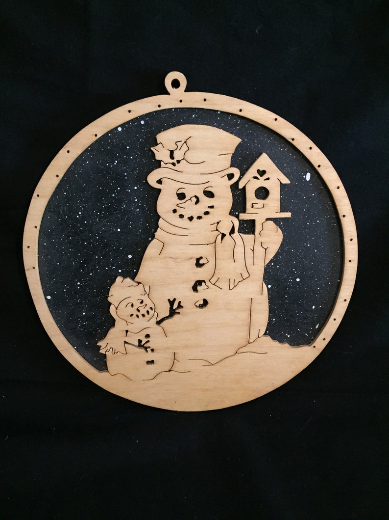 Snowman, Christmas, Scroll Saw, Handmade - Etsy