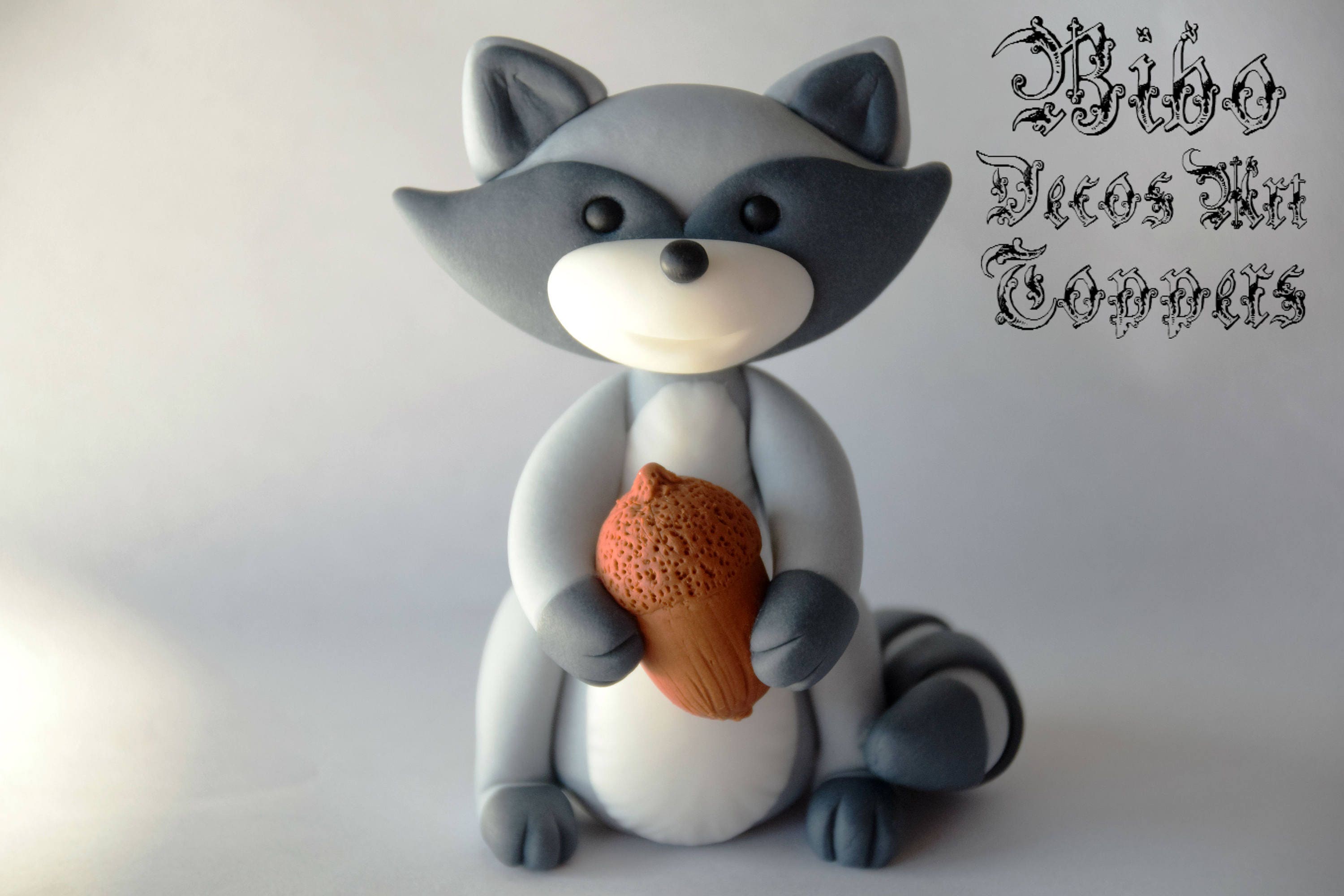 Edible 3D Woodland Animal Raccoon Cake Decoration Fondant | Etsy Edible 3D Woodland Animal Raccoon Cake Decoration Fondant | Etsy