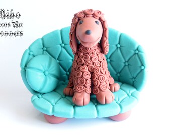 Poodle Fondant Cake Topper - Etsy