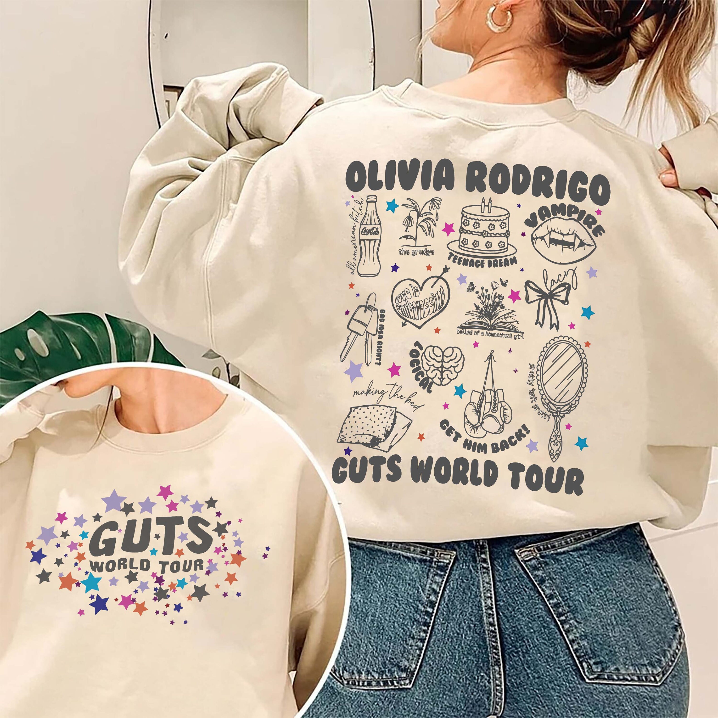 Olivia Guts Tour 2024 PNG, Olivia Rodrigo Guts Png, Olivia Track List ...