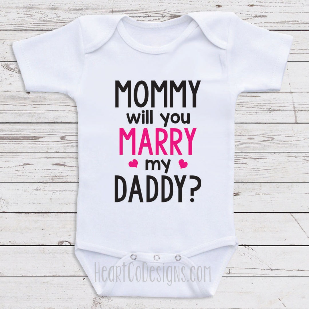 Cute Proposal Baby Clothes will You Marry Me Baby - Etsy