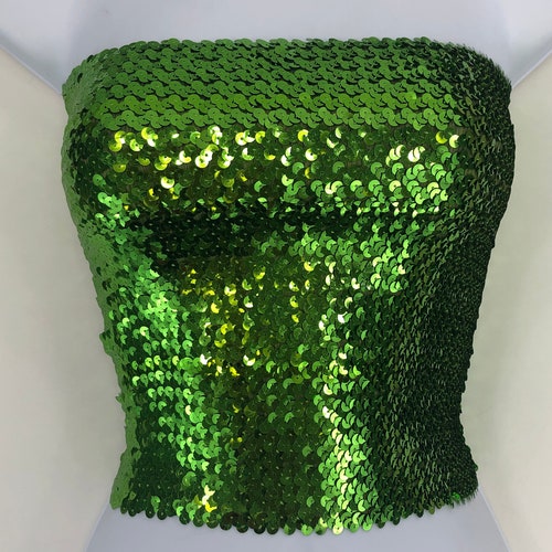 Silver Sequin Tube Top - Etsy