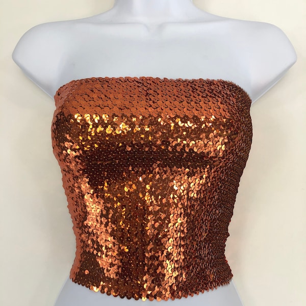 Sequin Tube Top - Etsy