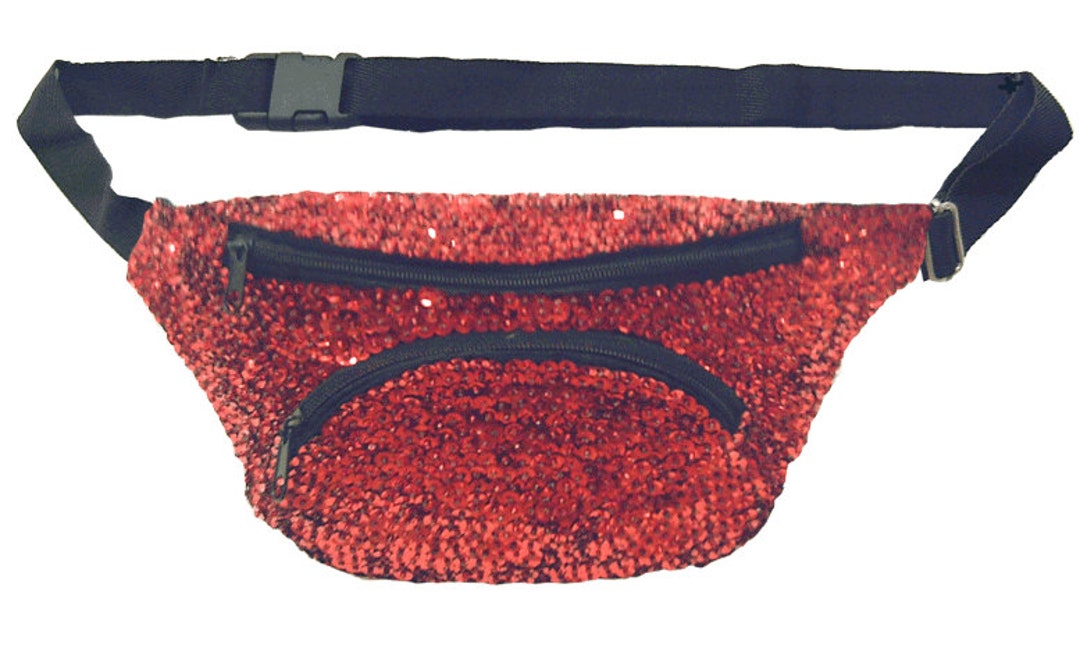 Red Sequined Fanny Pack - Etsy