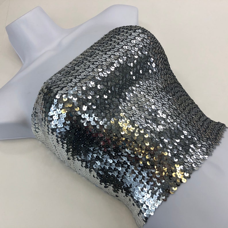 Silver Sequin Tube Top - Etsy