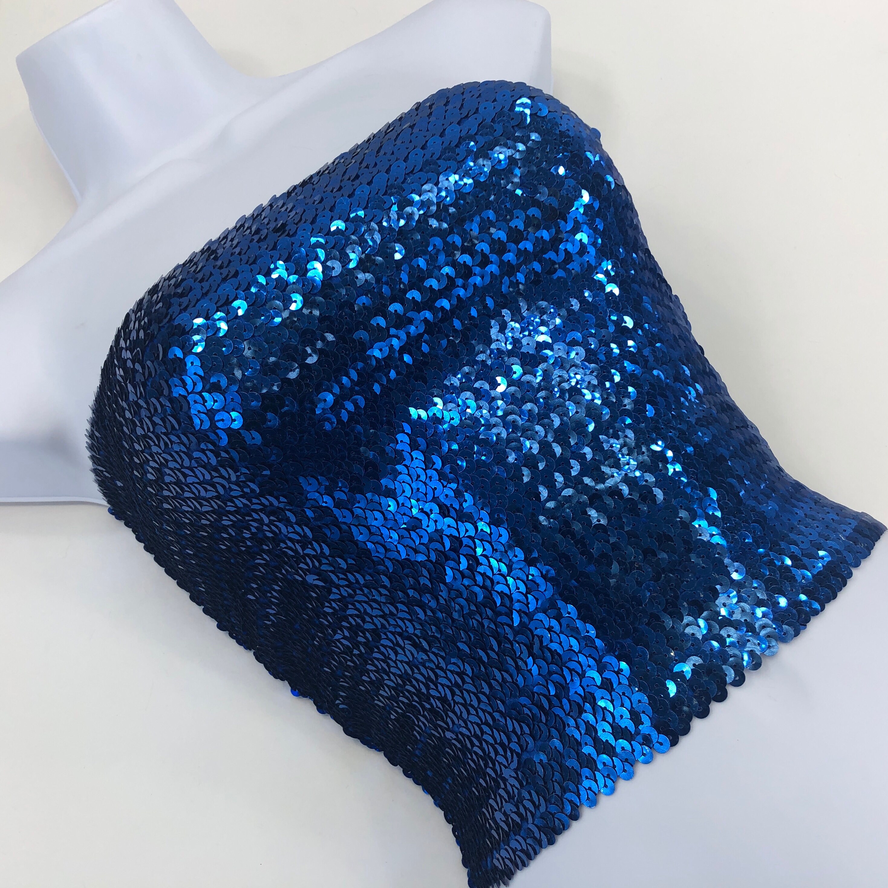 Royal Blue Sequin Strapless Tube Top - Etsy
