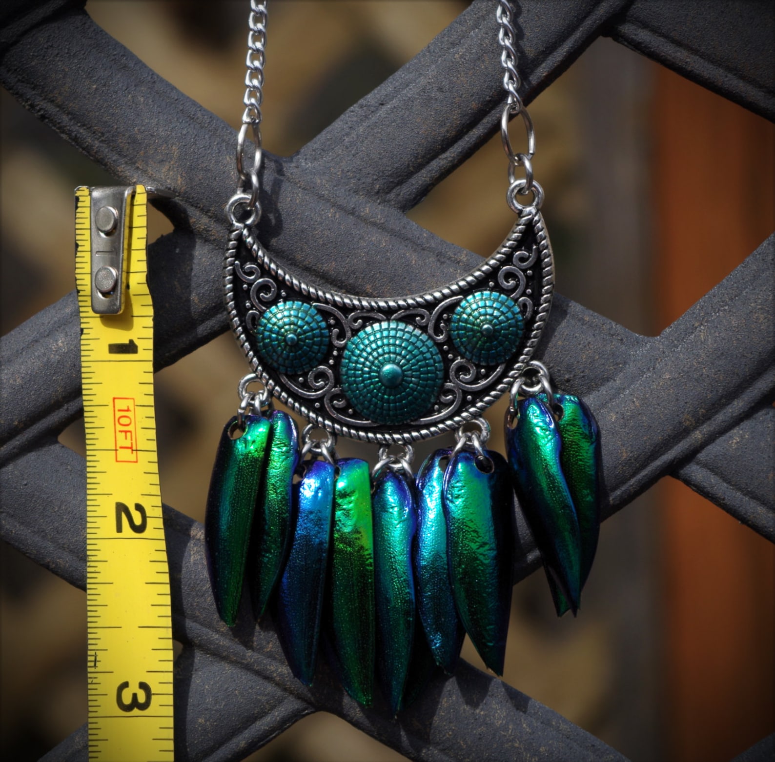 Green/blue Iridescent Real Elytra Jewel Beetle Wing Hand Made - Etsy