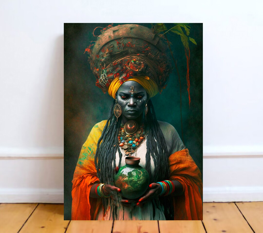 Haitian Vodou Art Prints And Alter Boards Voodoo White Magic Black