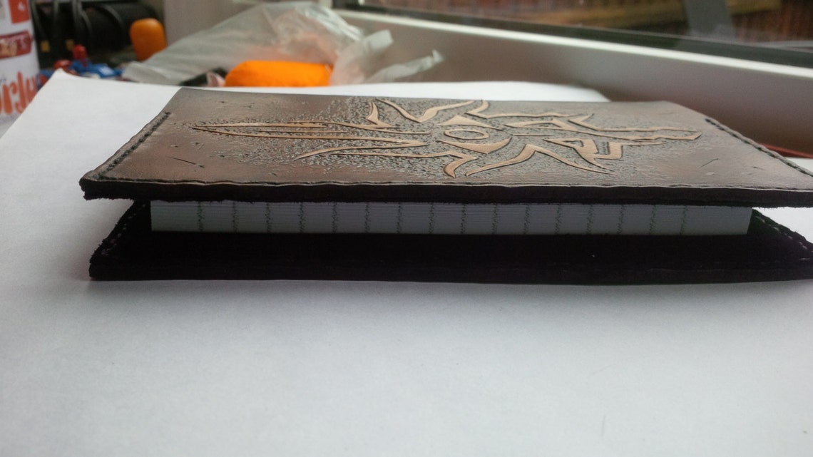 Handmade Carved Leather Dragon Age Inquisition A6 Notebook Cover - Etsy