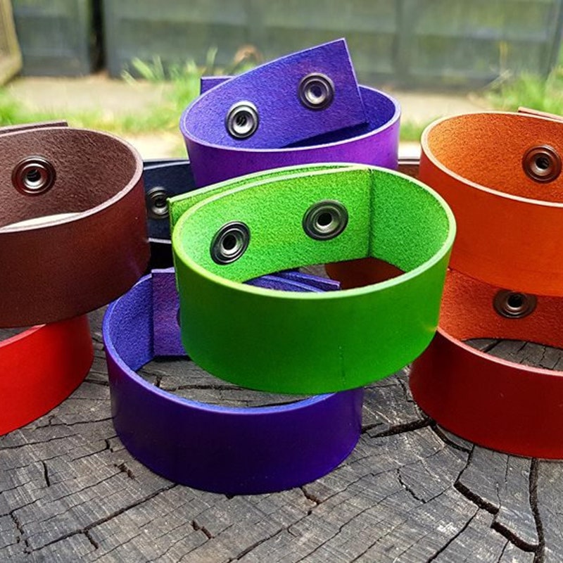 Leather Cuff Bracelet - Etsy