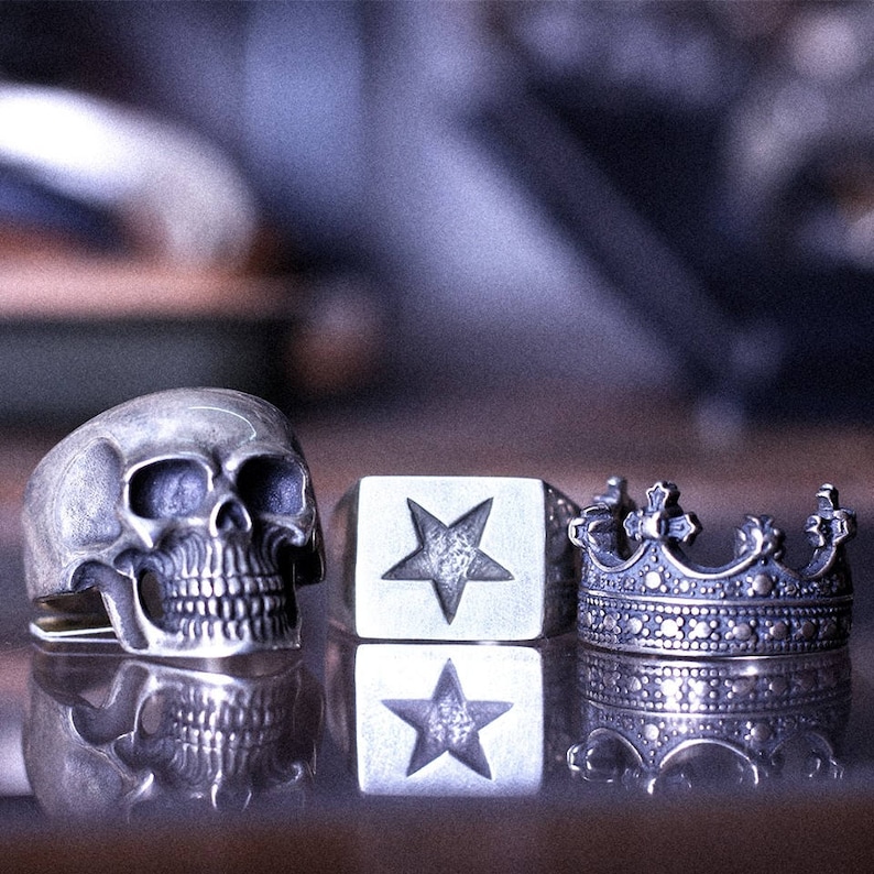 Sterling silver royal crown ring-Sterling silver queen | Etsy