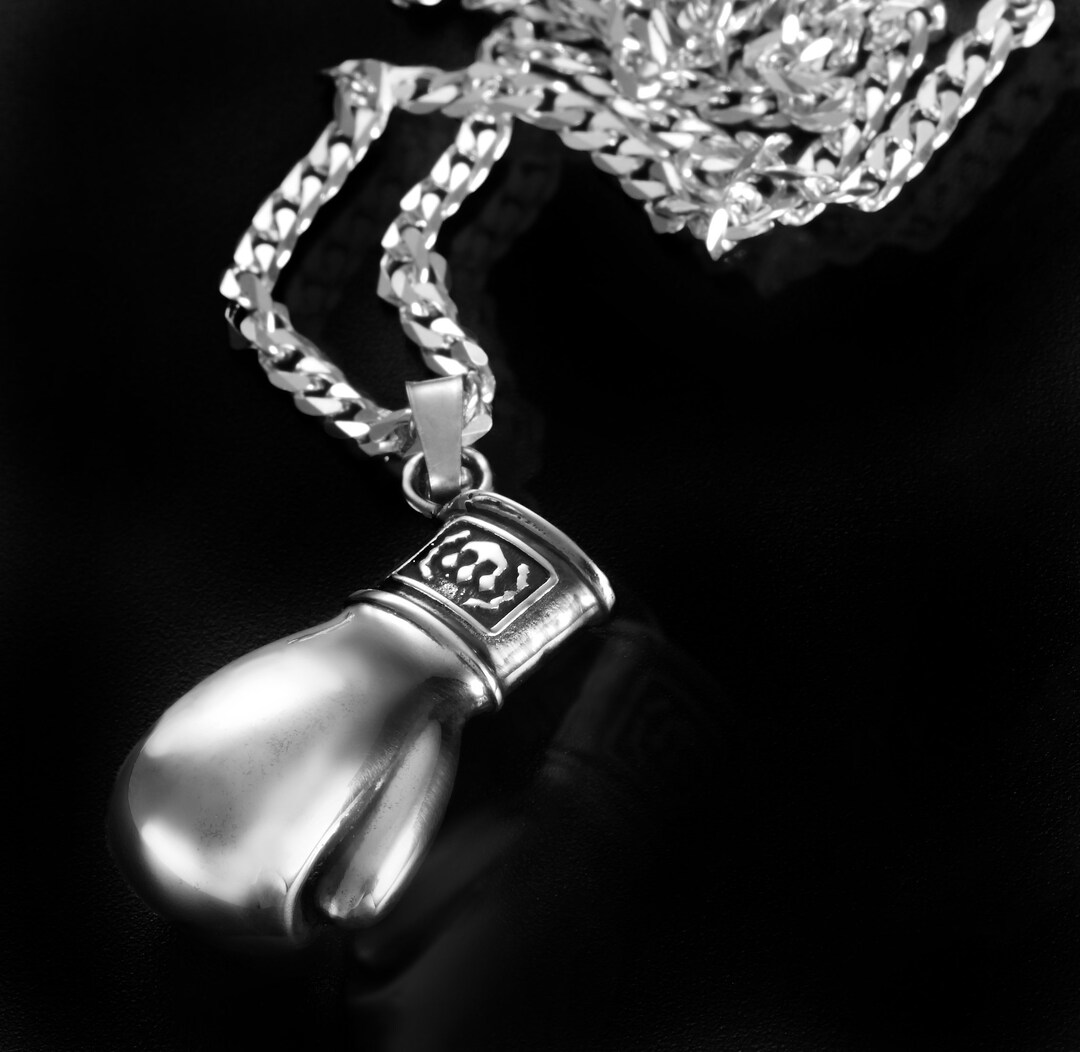 Sterling Silver Boxing Glove Pendant-boxing Glove - Etsy Canada