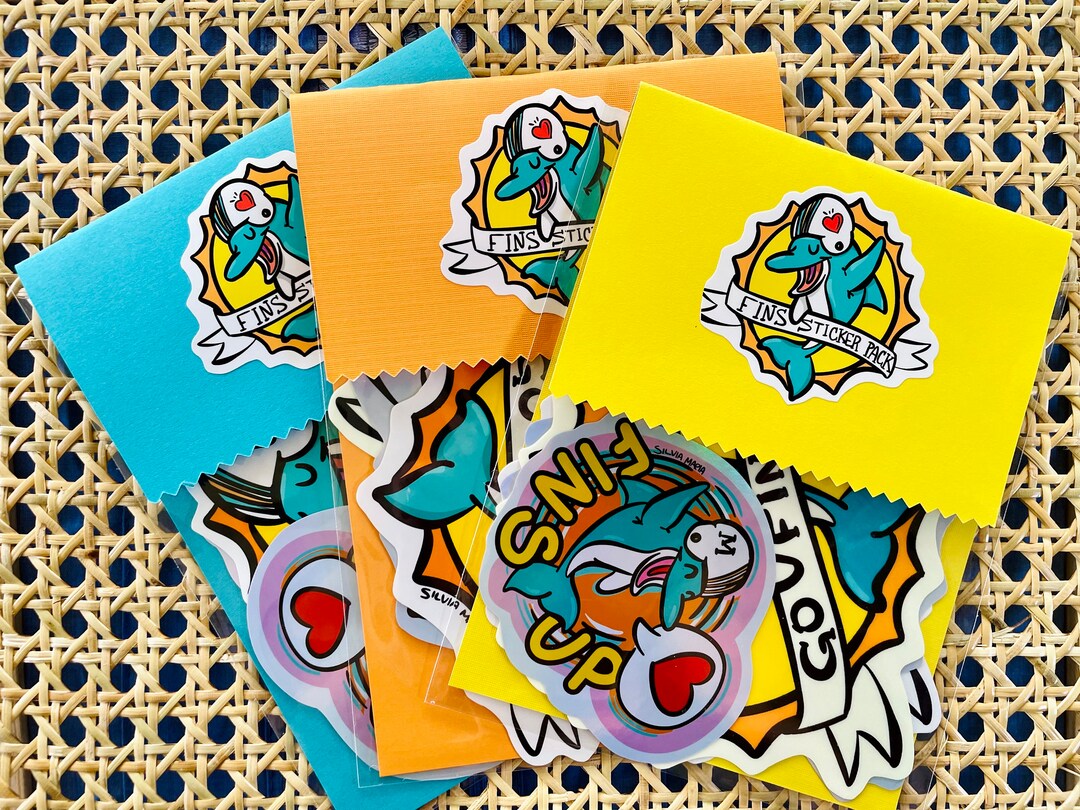 Miami Dolphins Fins up Sticker Pack - Etsy