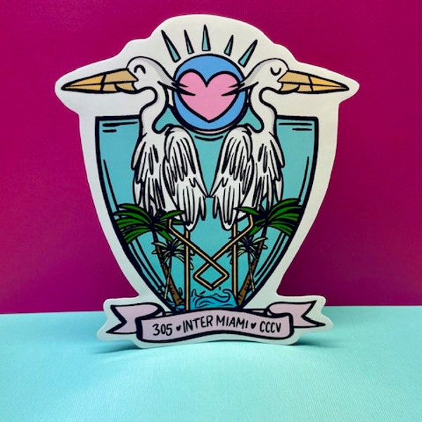 Inter Miami Stickers - Etsy