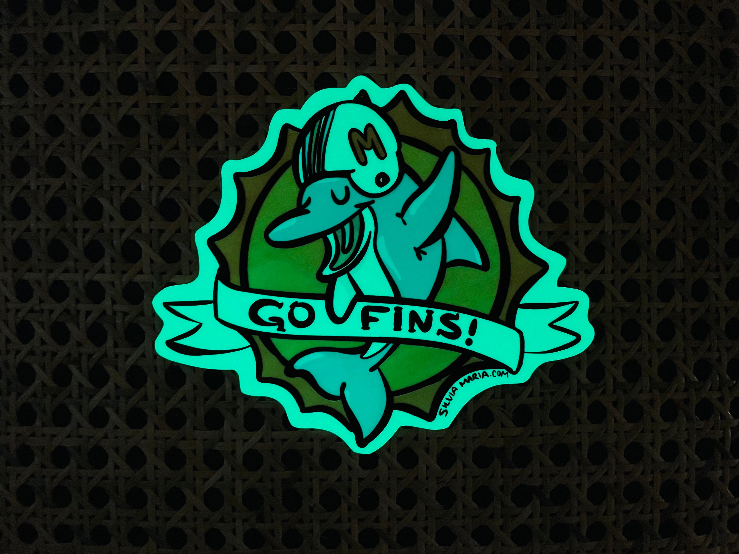 Miami Dolphins Fins up Sticker Pack - Etsy