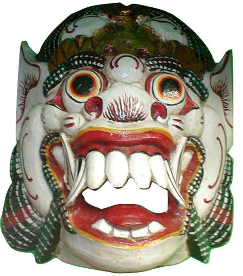 Mask Bali Raksaksa Gargoyle Demon Handcarved Medium 11 X - Etsy