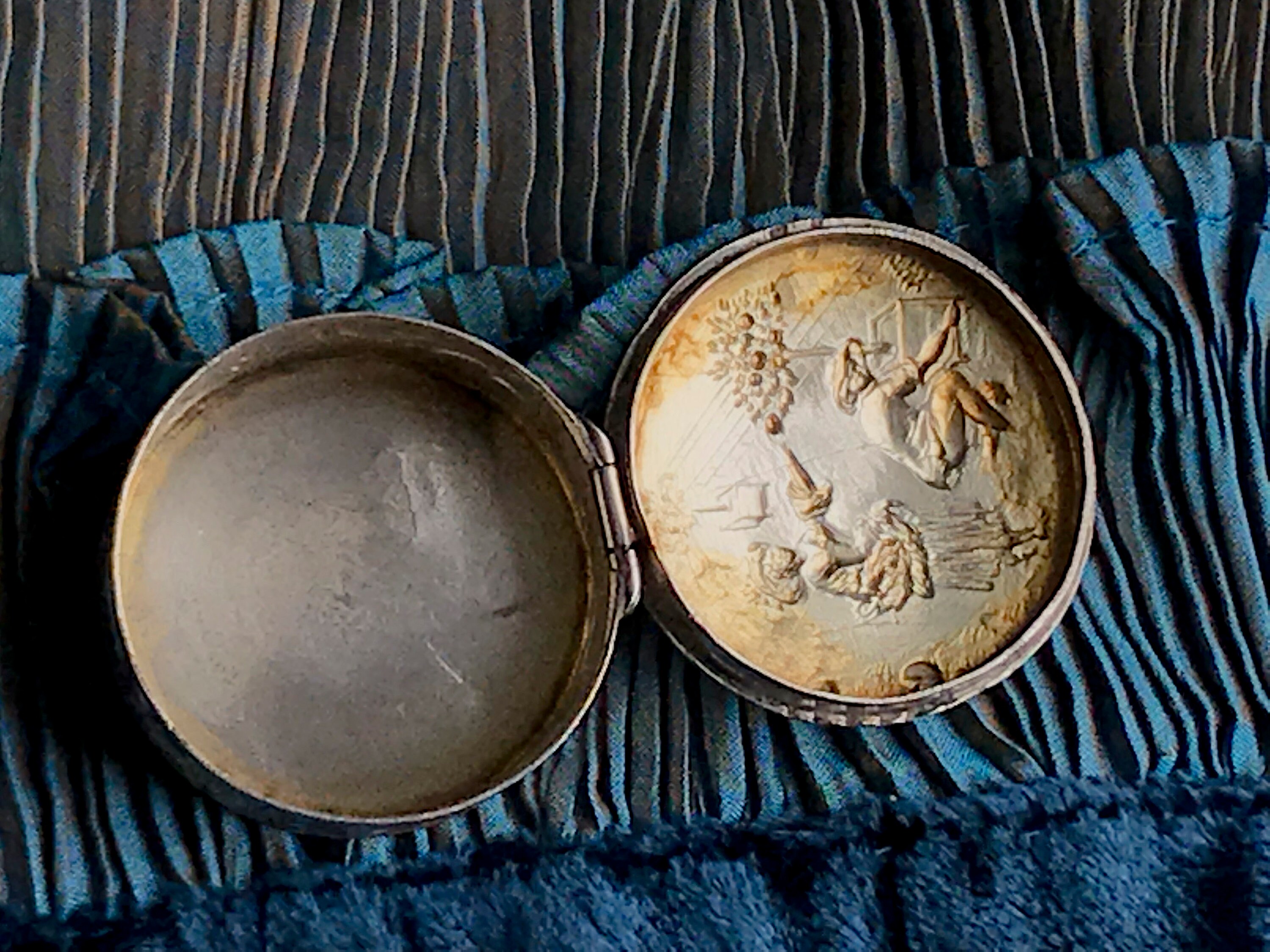 Antique Silver Pill Box: Karl Kurz German Patch Snuff Box, Chester 1906 ...