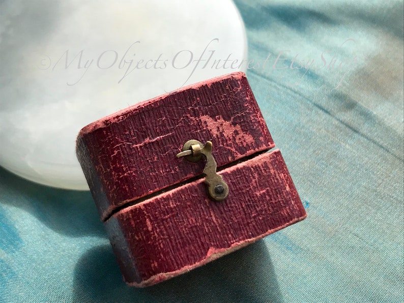 Antique Ring Box Red - Etsy