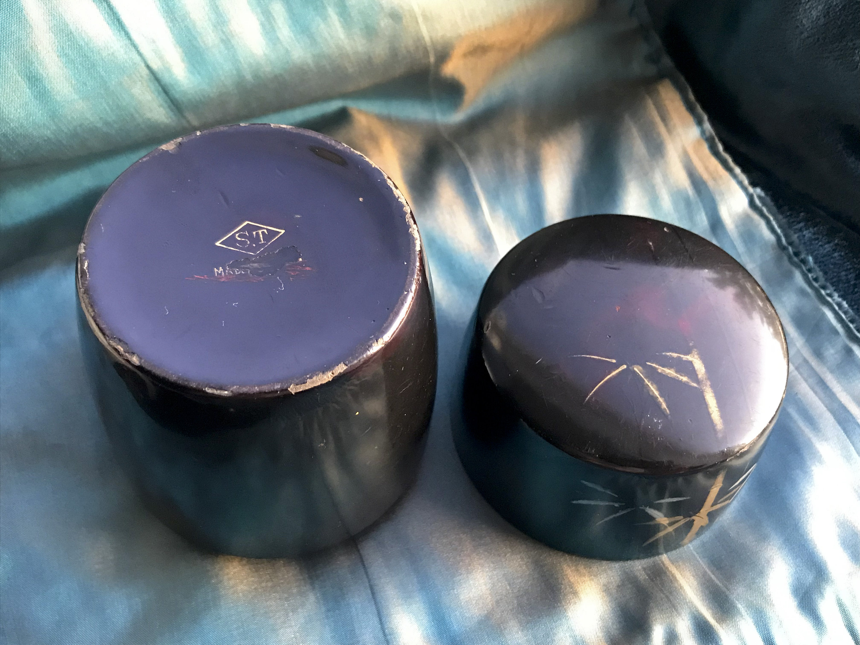 Japanese Lacquer Ware Box Bamboo Design Vintage Original - Etsy UK