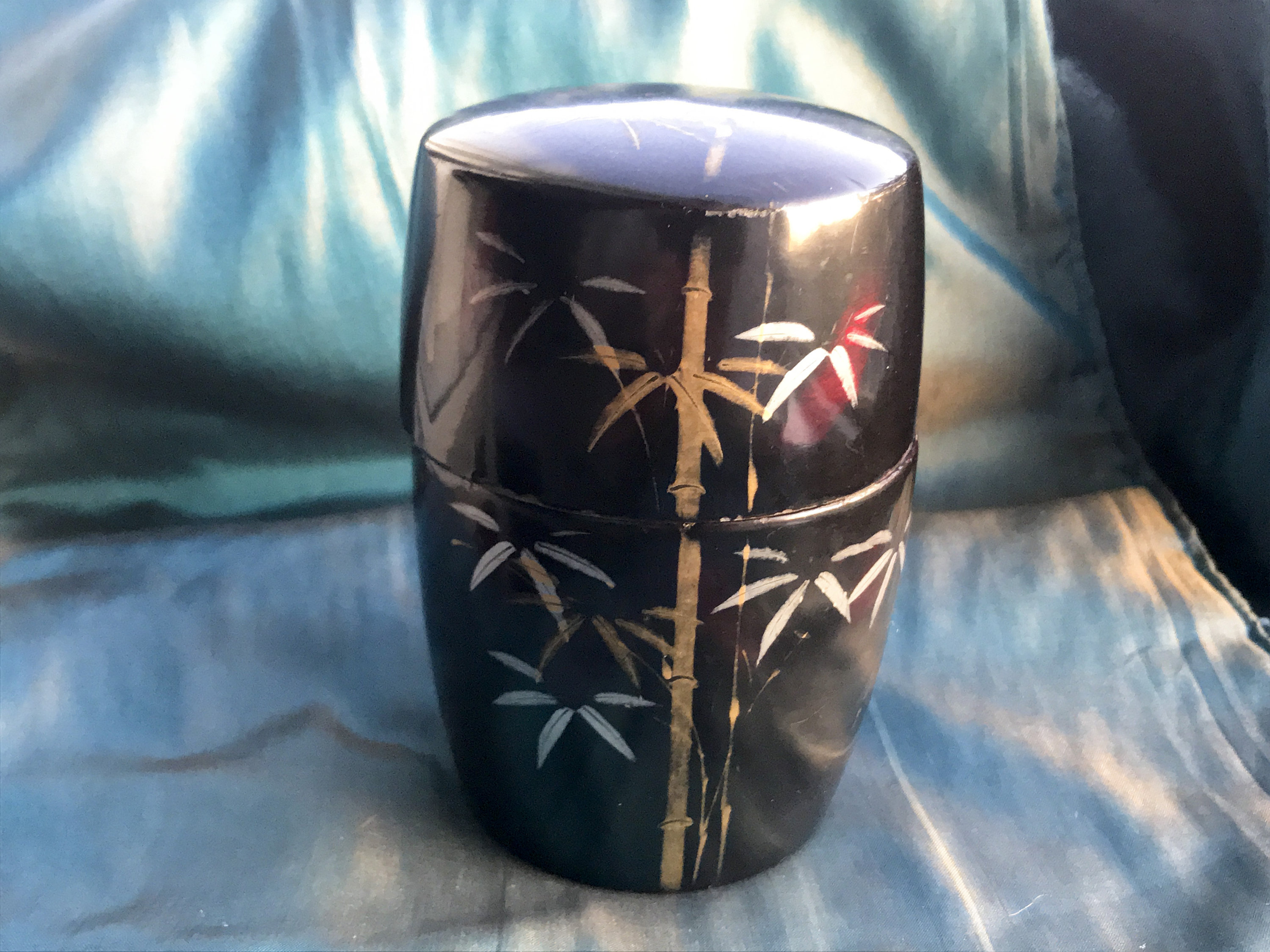 Japanese Lacquer Ware Box - Bamboo Design - Vintage Original - 1940s ...