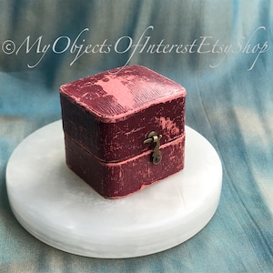 Antique Ring Box Red - Etsy