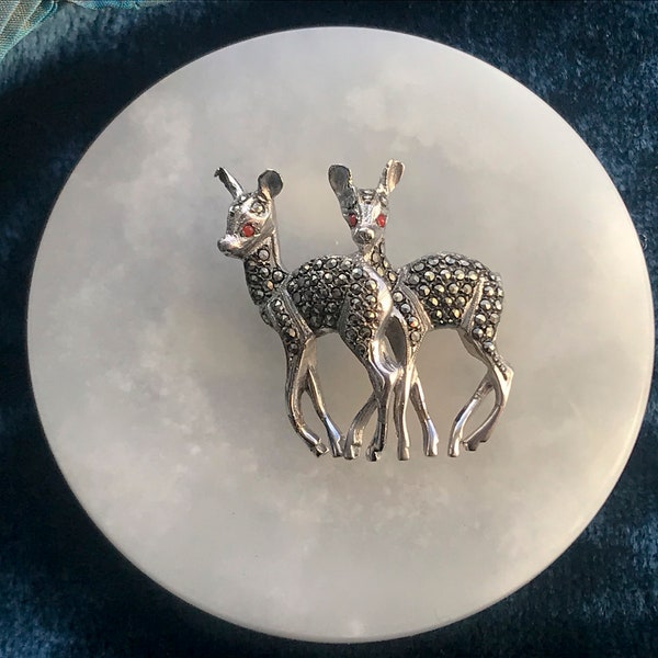 Deer Brooch - Etsy