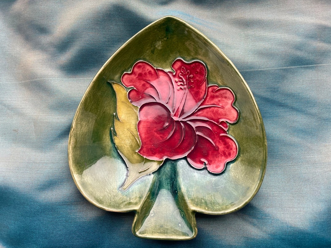 Moorcroft Late Queen Mary Leaf Shape Dish - Etsy