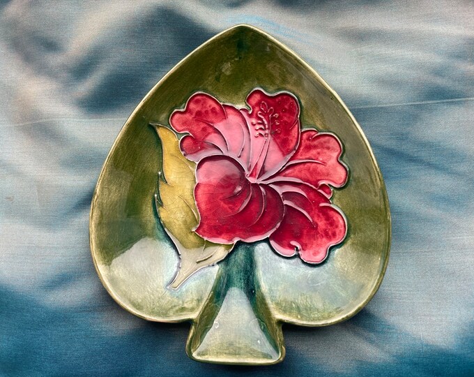 Moorcroft Late Queen Mary Leaf Shape Dish - Etsy