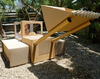 Build-your-own Cardboard Box Car Instructions Only - Etsy