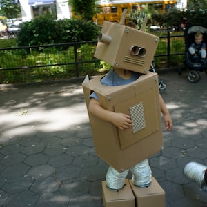 Build-your-own Cardboard Box Robot Costume - Instructions Only - Etsy