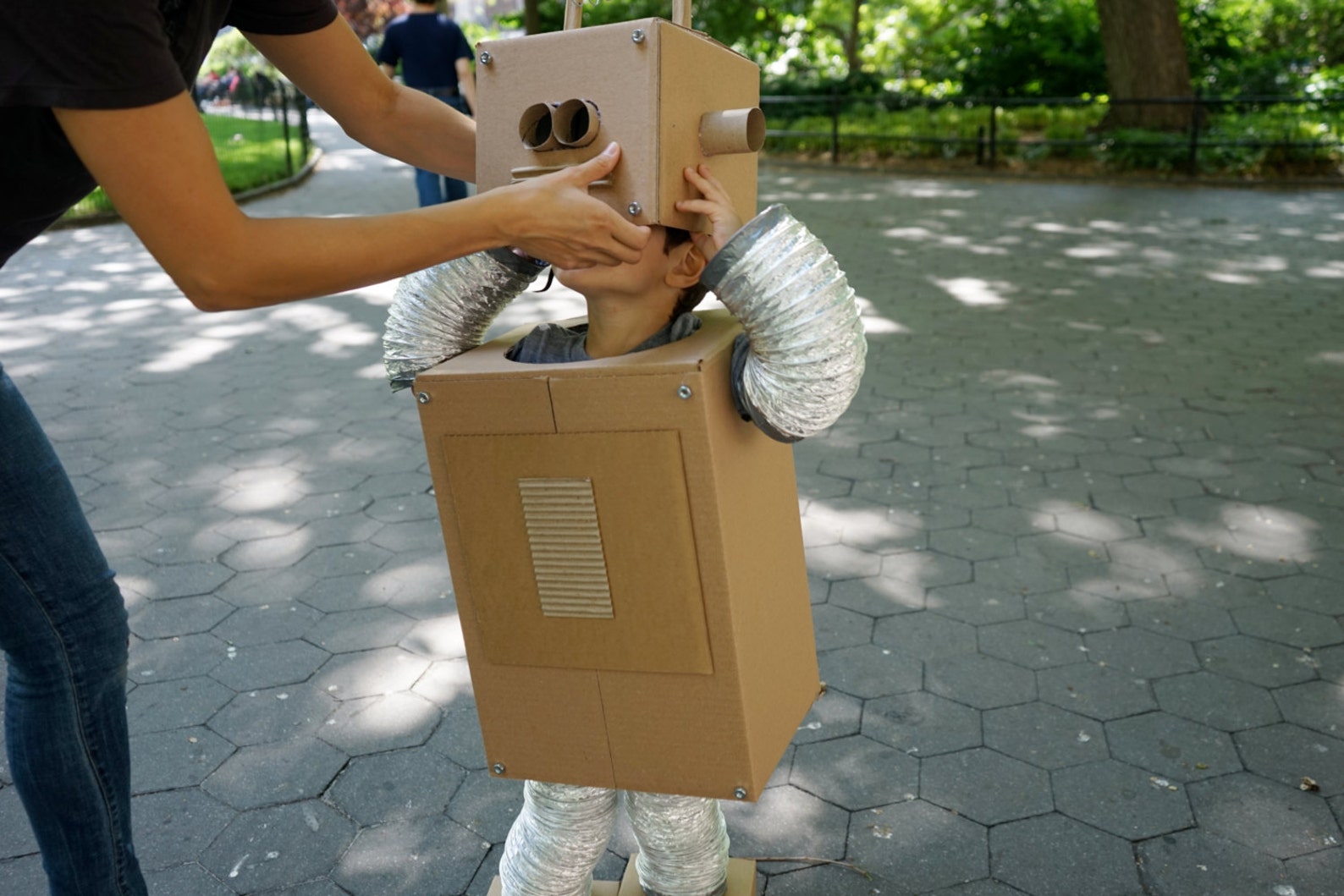 Build-your-own Cardboard Box Robot Costume Instructions Only - Etsy UK
