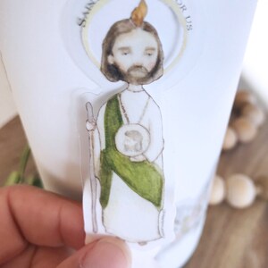 Saint Jude Catholic Sticker, Decal, Skin. Clear - Etsy