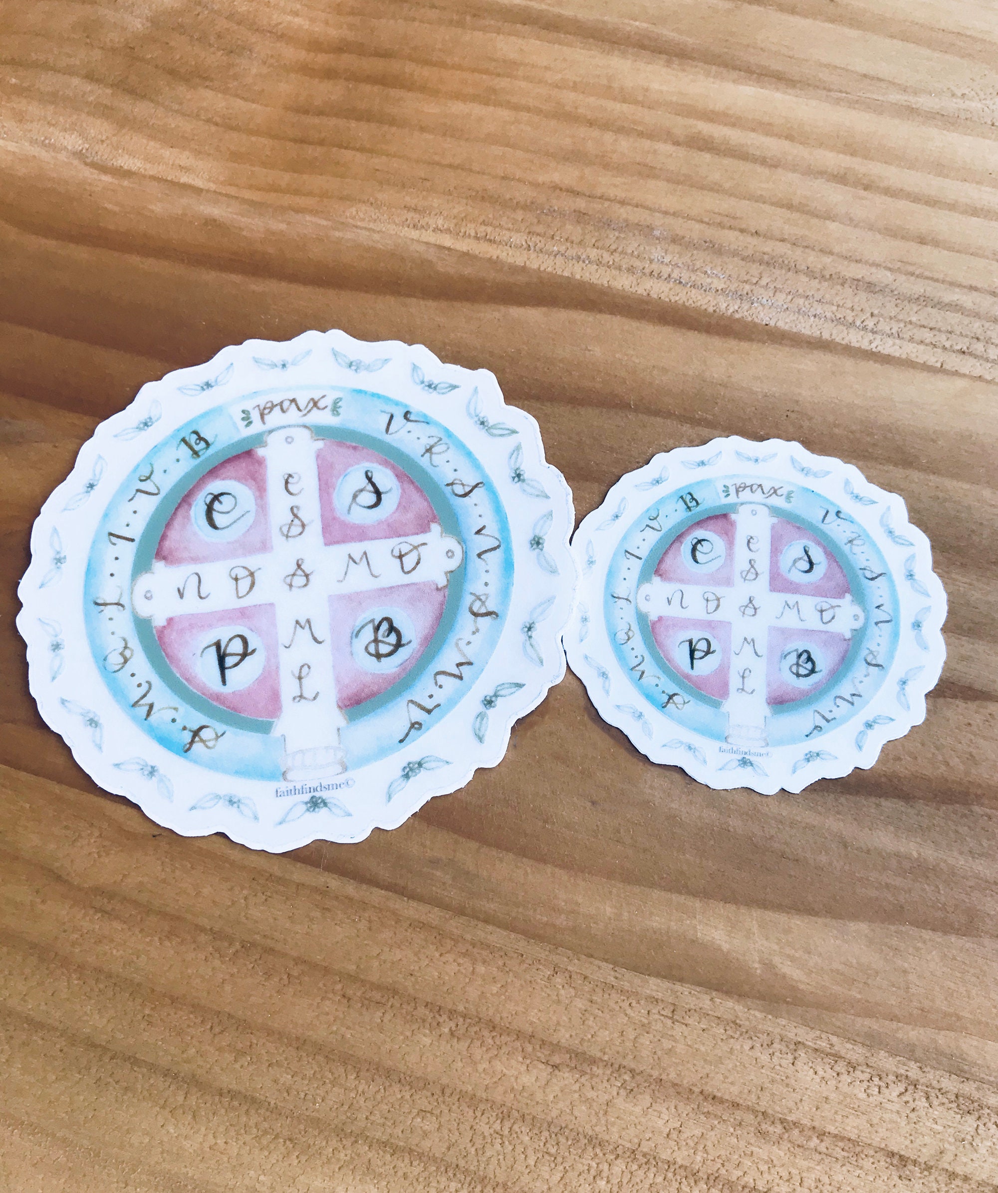 Saint Benedict Catholic Sticker Modern Calligraphy Saint - Etsy