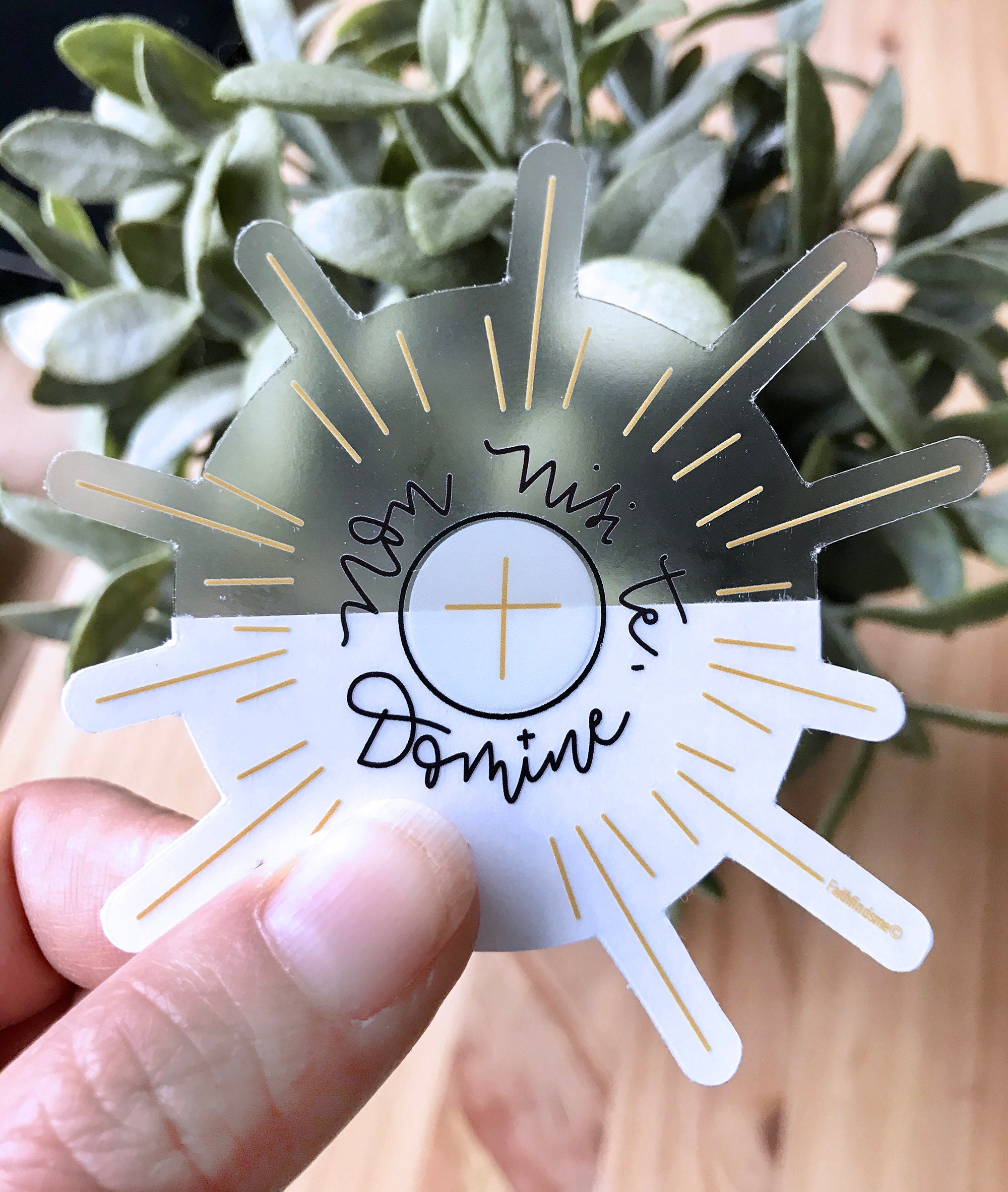 Non Nisi Te Domine Latin Catholic Clear Sticker Decal - Etsy