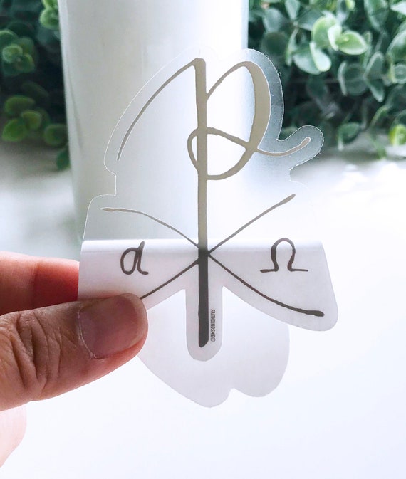 Chi Rho Catholic Sticker Decal Skin Clear. | Etsy