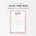 Slay the Day Daily Planning Printable pink - Etsy