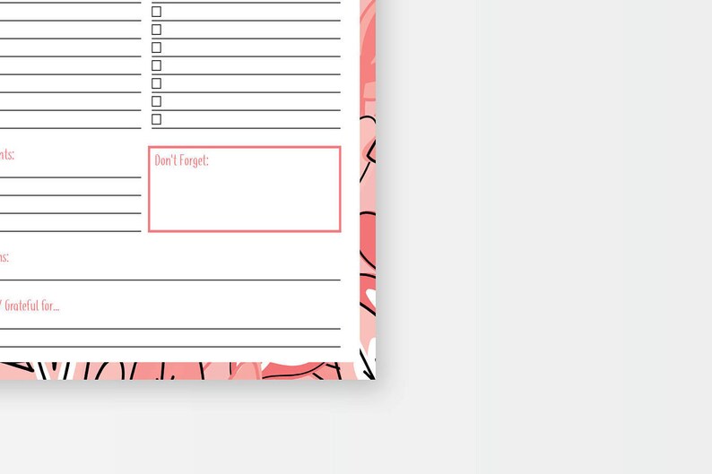 Slay the Day - Daily Planning Printable (pink) - Etsy