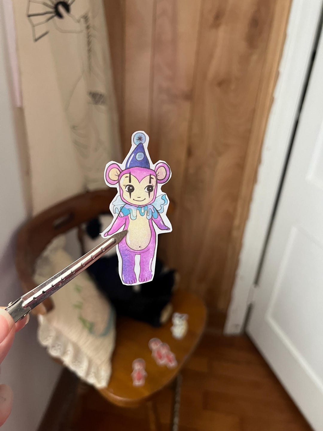 Clown Rave Bear Sonny Angel Sticker - Etsy