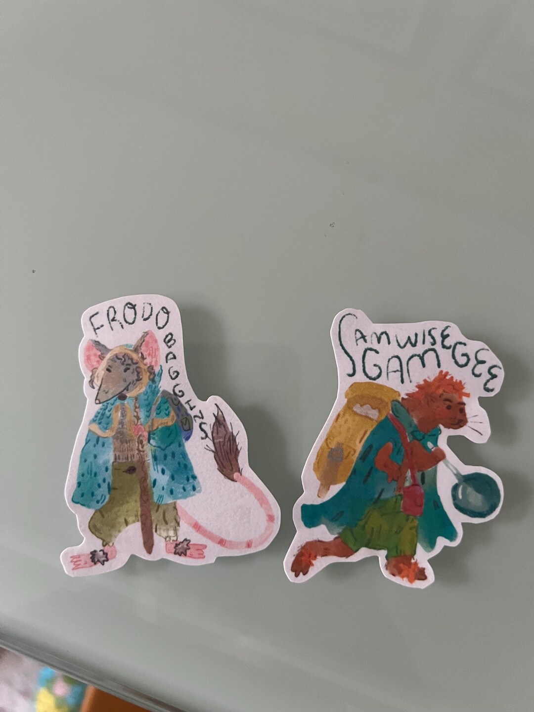 Lord of the Rings LOTR Stickers Frodo Baggins and Samwise Gamgee - Etsy
